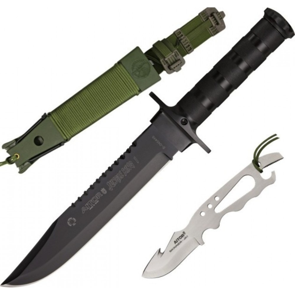 Aitor Jungle King I black 16016 - By Country | Survival Knives